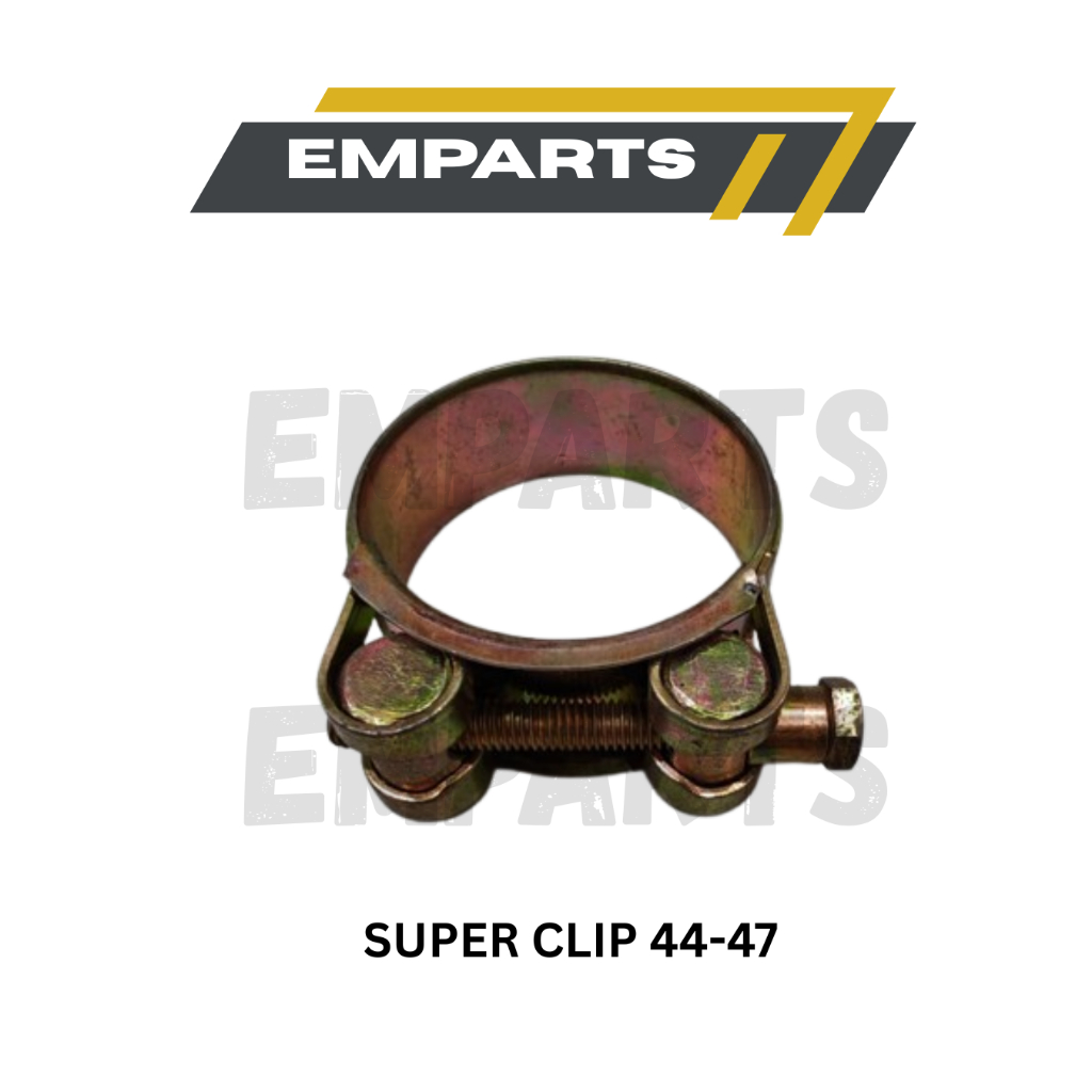 HEAVY DUTY SUPER CLIP SAIZ 44-47 CLIP IKAT PIPE HOSE MULTIPURPOSE ...