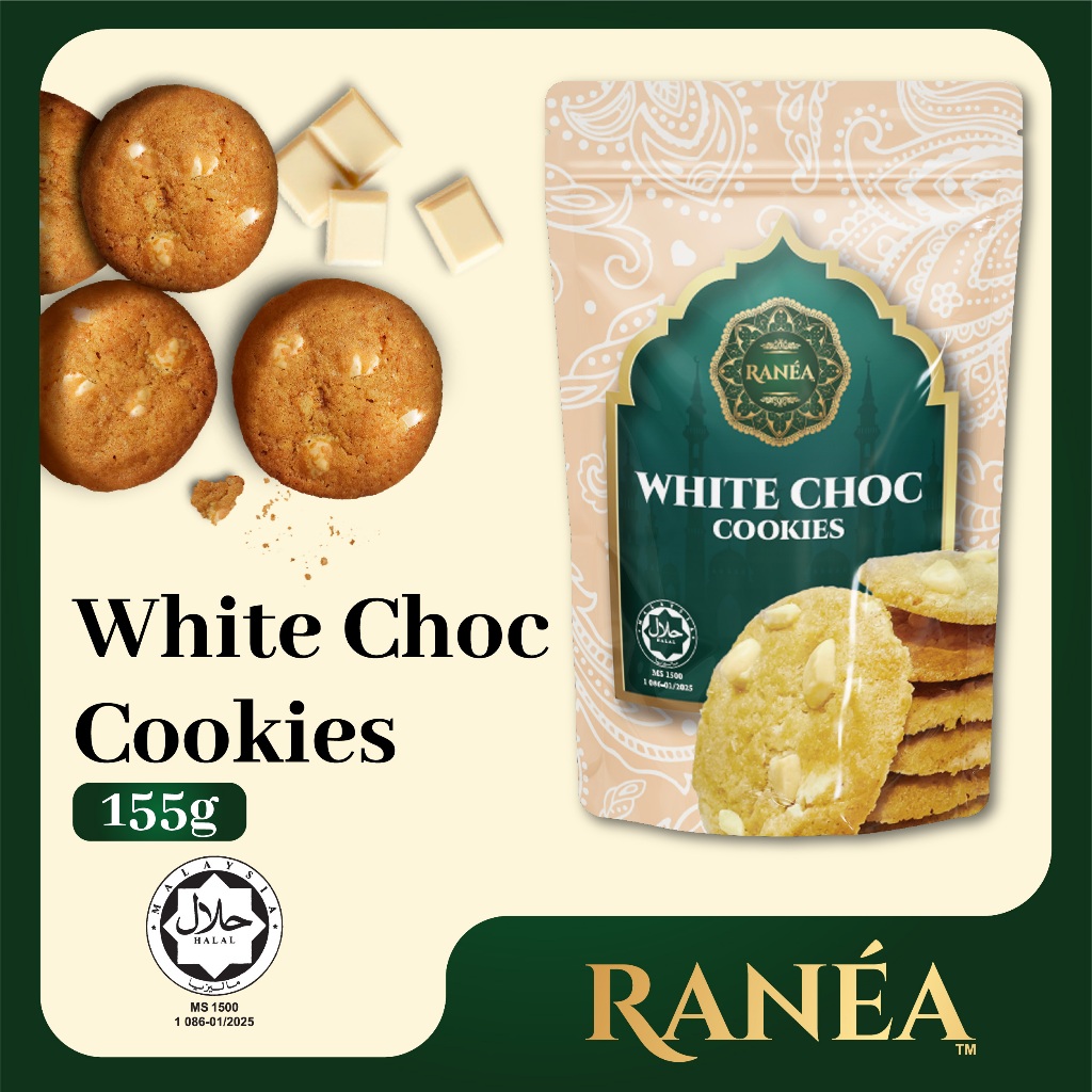 RANEA White Chocolate Cookies 155g Biskut Coklat Putih | Shopee Malaysia
