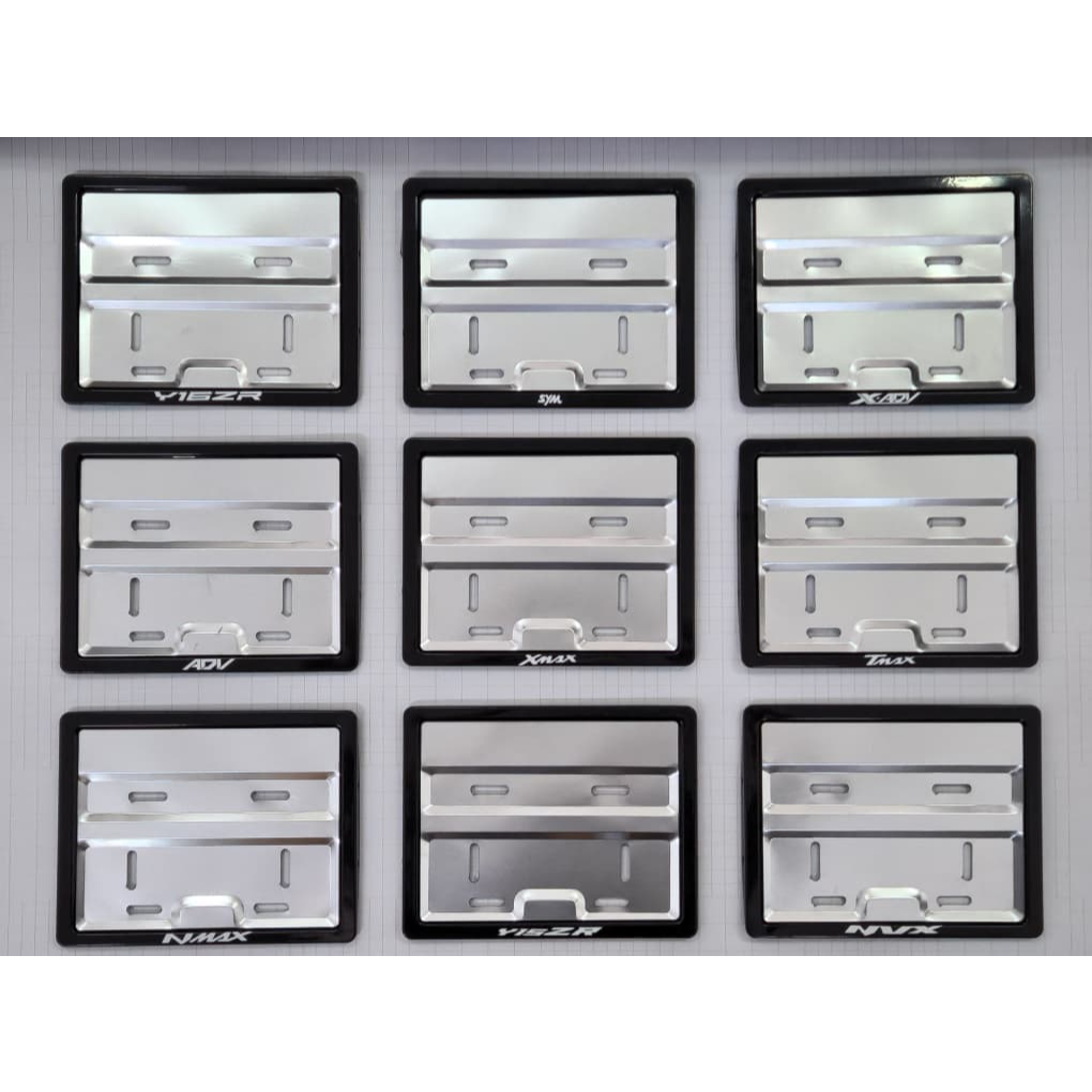 Frame plate black thai style yamaha motor bingkai hitam papan plate ...