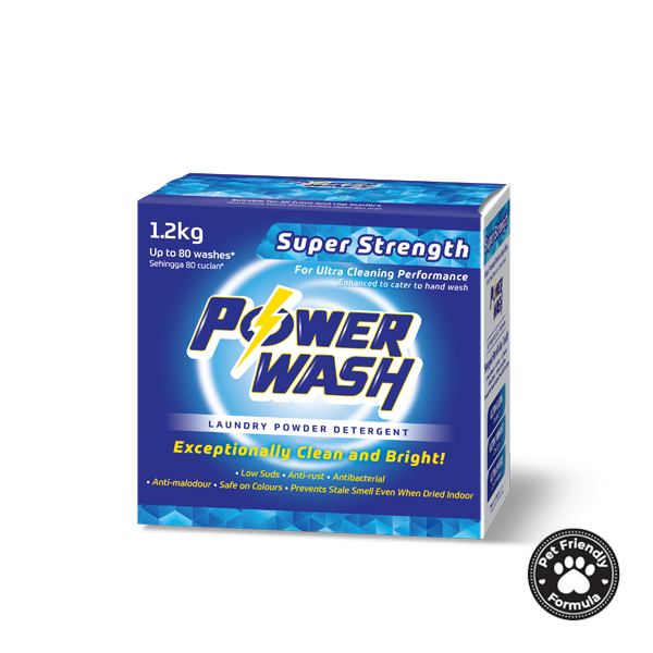Power - wash Laundry Powder Detergent - Super Strength | Shopee Malaysia