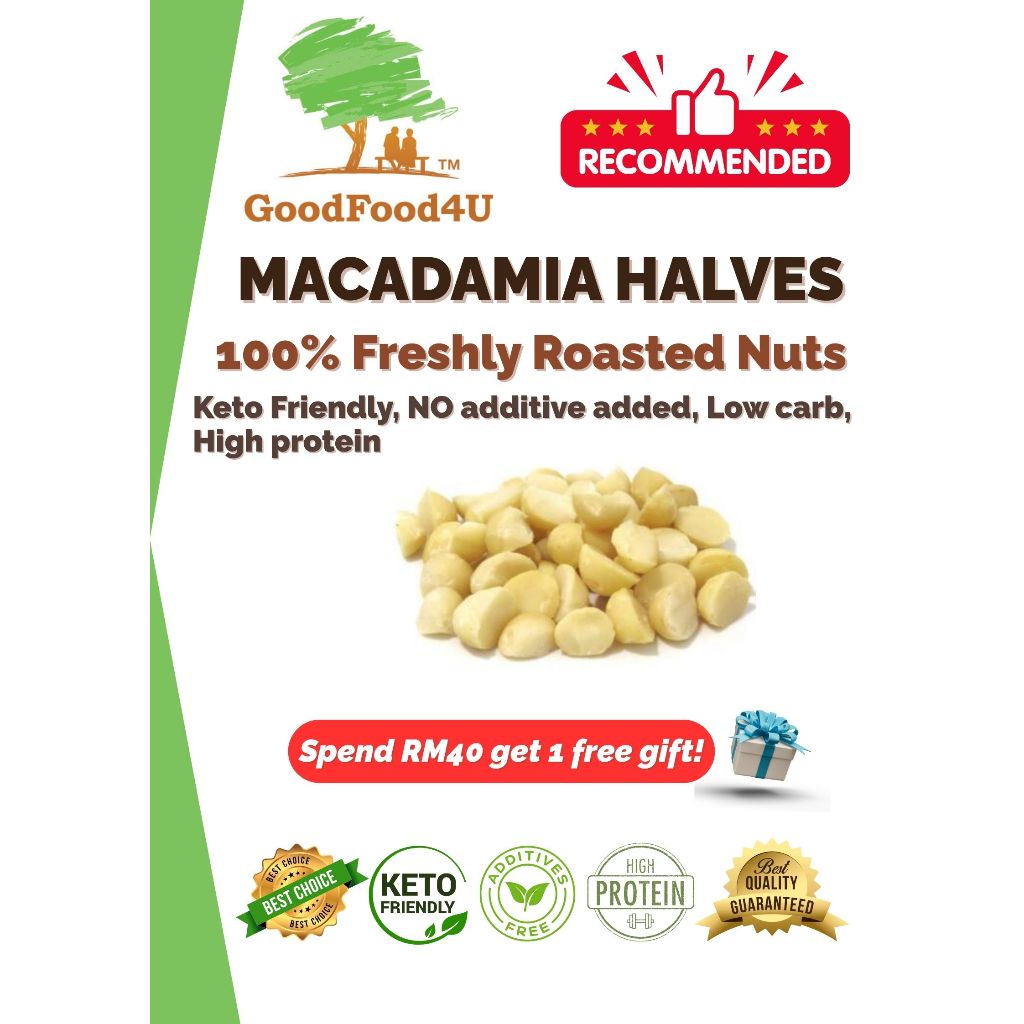 Roasted Macadamia Halves for health | Hawaii Nut | 澳洲坚果 ｜夏威夷果 Australia ...