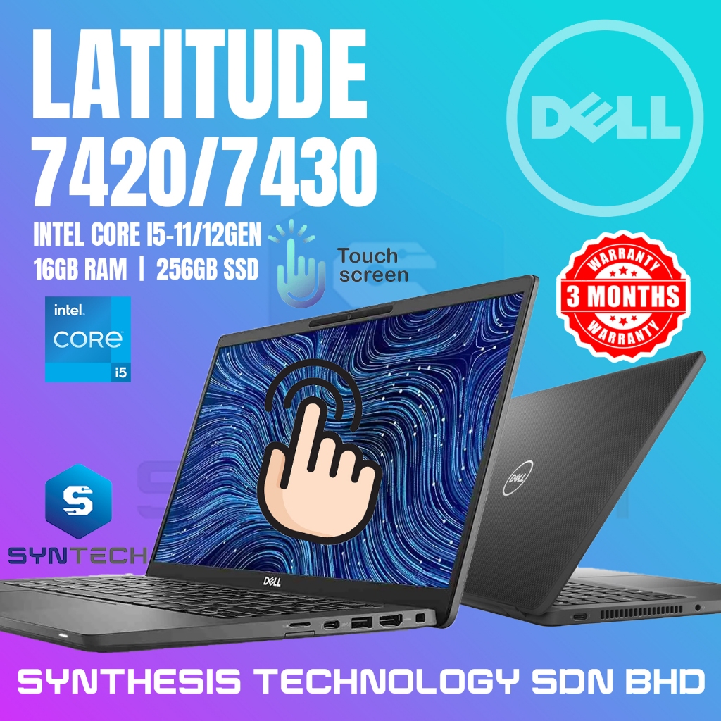 🔥 DELL LATITUDE 7420/7430 TOUCH SCREEN 🔥 INTEL I5-11 GEN 16GB RAM ...