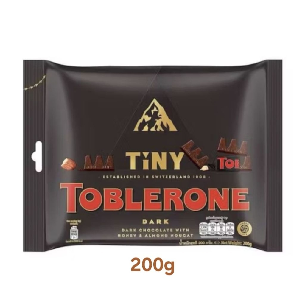 Toblerone Tiny Dark Chocolate With Honey Almond Nougat [200g] Made In ...