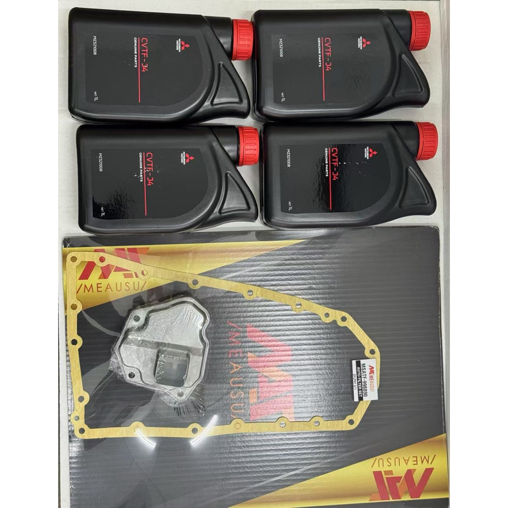 Mitsubishi ATF CVT J4 J 4 Auto Transmission Fluid 1L 4 BTL+AUTO FILTER ...