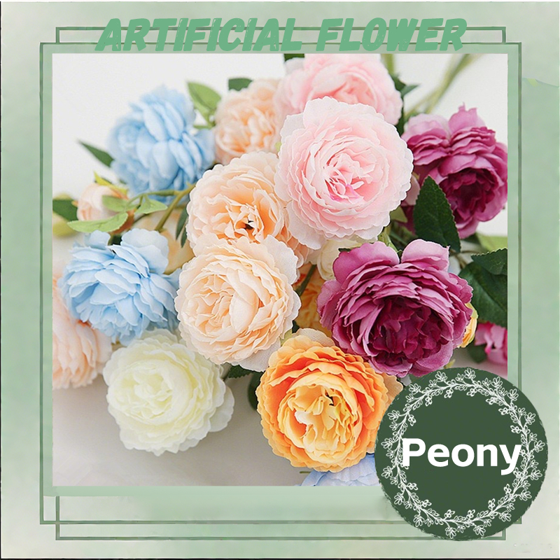 48cm/pcs Large Classical European Peony Artificial Flowers Hoilding ...
