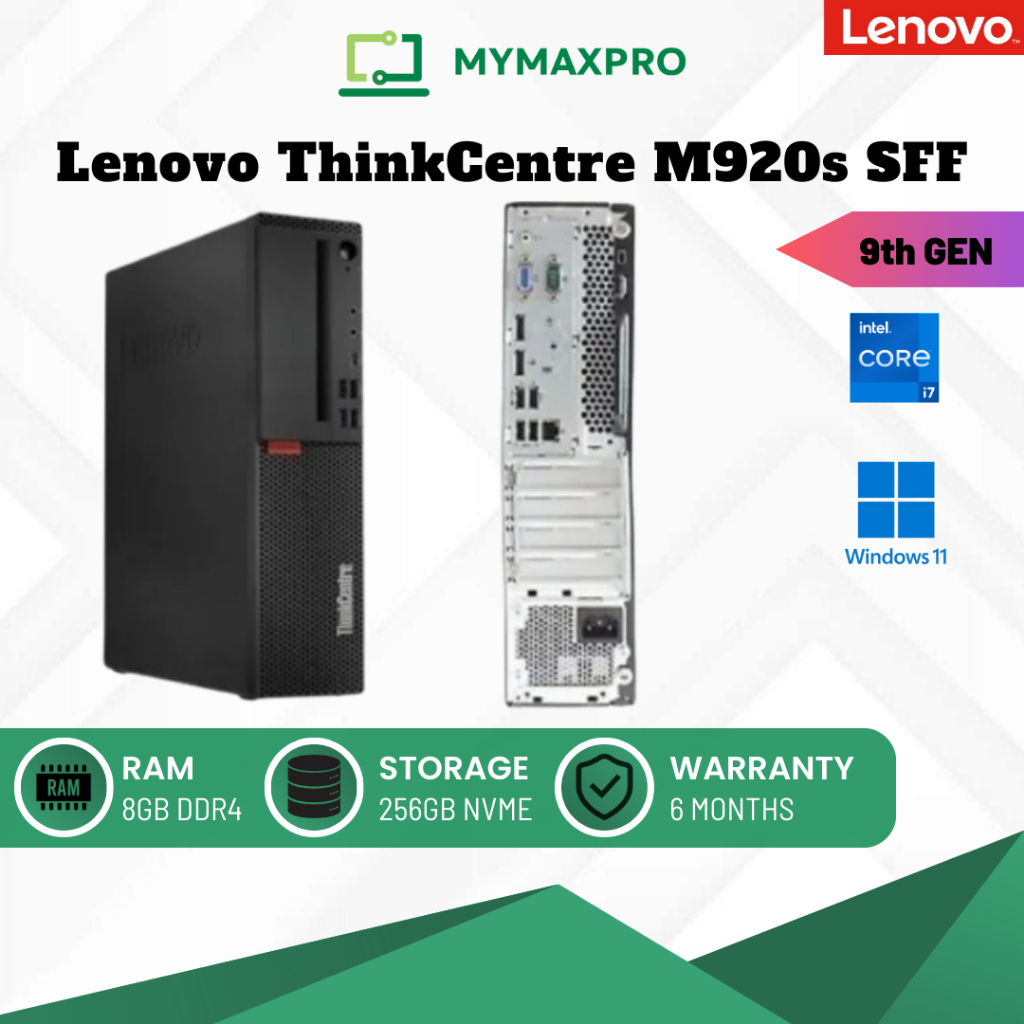 PC i3/i5/i7 Lenovo ThinkCentre M920s SFF Intel Core (9th Gen) / 8GB RAM ...