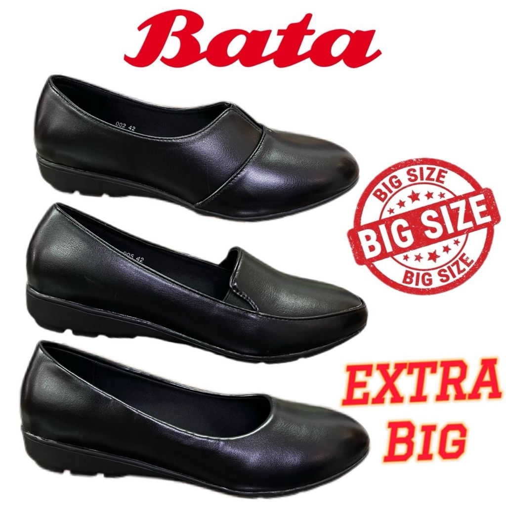 Bata XXL Size Besar Kasut Formal Hitam Wanita / Bata Plus Size Women ...