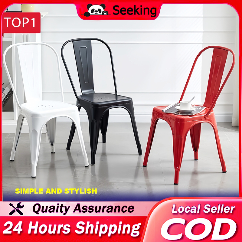 【Seeking Mall】 Industrial Bar Chair Kerusi Makan Besi Cafe Bar Stool ...