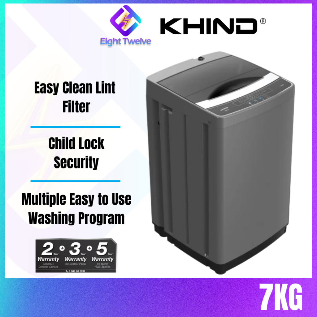 (FREE SHIPPING) KHIND PENSONIC 7KG/8KG/10KG/12KG Washing Machine ...