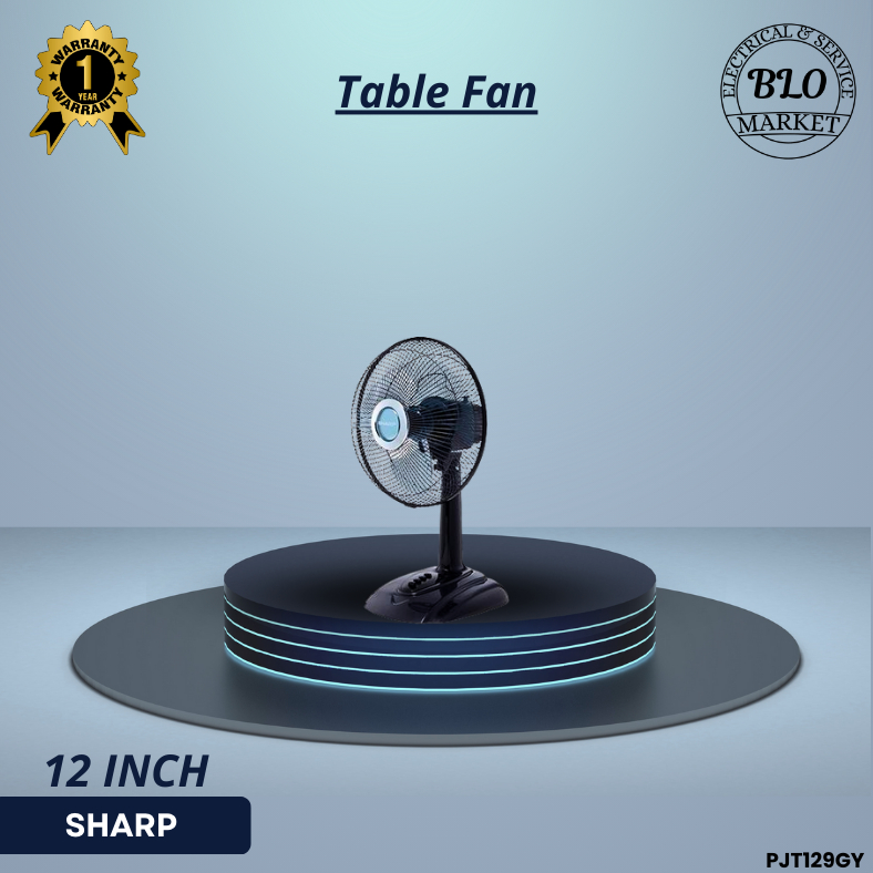SHARP TABLE FAN PJT129(3 BLADE/3 SPEED/12 INCH) | Shopee Malaysia