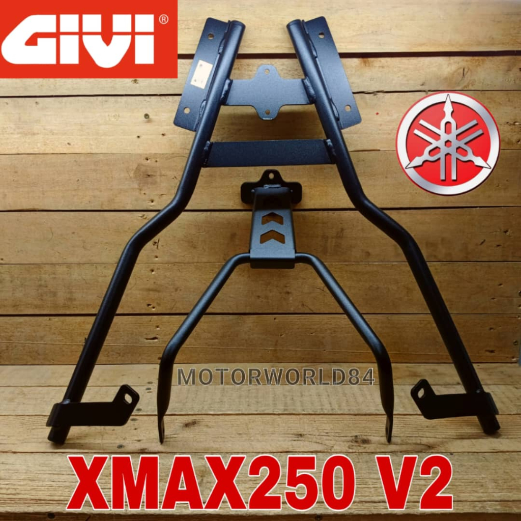 100% ORI} GIVI MONORACK XMAX V2 / V3 2023 - 2025 TIDAK PERLU TEBUK SET ...