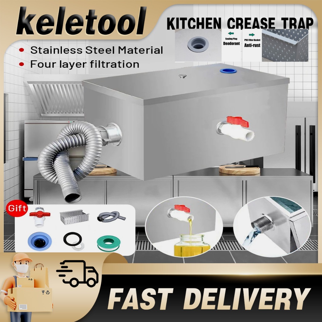 Grease Trap Oil stainless steel grease trap kitchen oil trap for ...