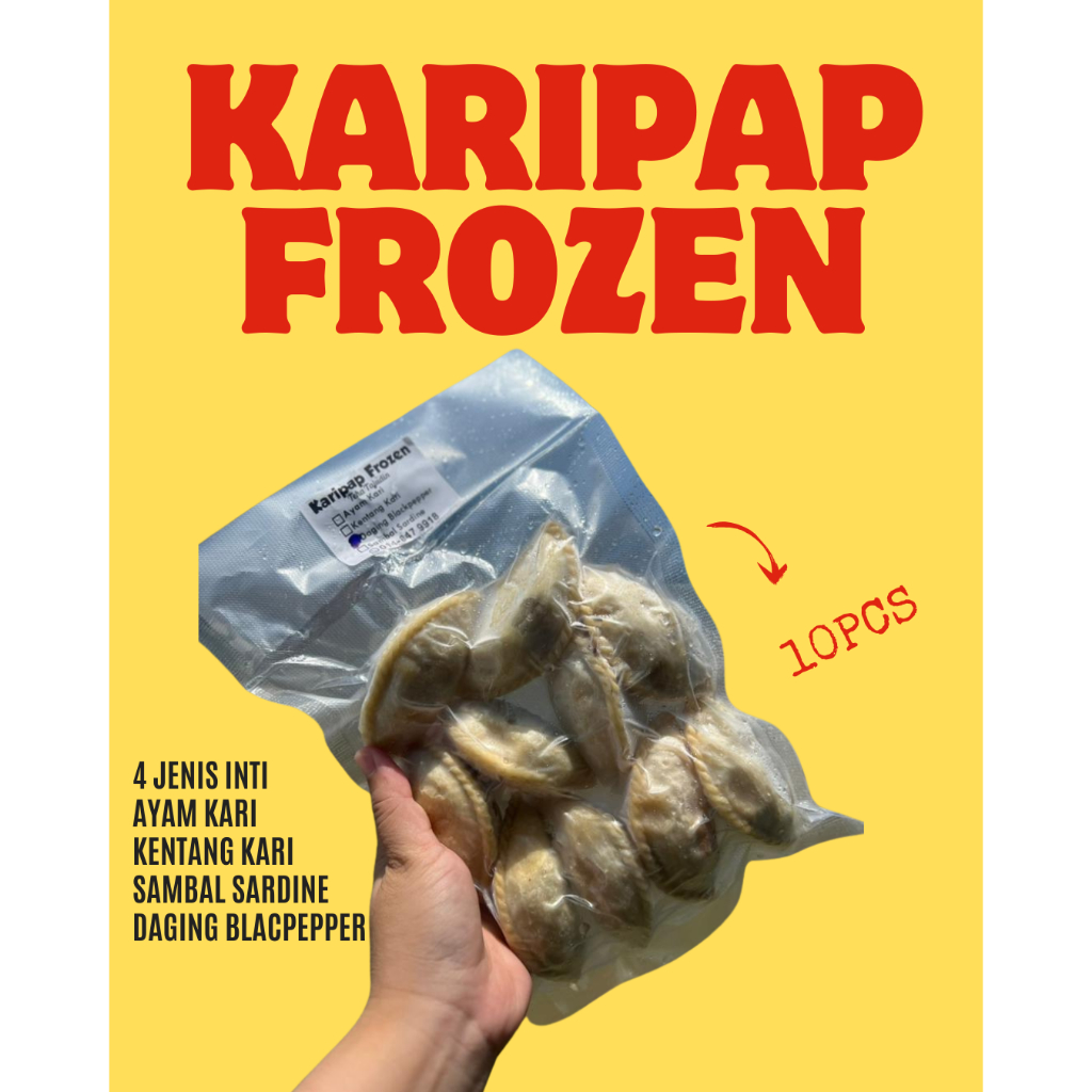 3 PEK KARIPAP FROZEN 4 JENIS INTI (CHAT UTK PILIHAN INTI)(TERMASUK ICE ...