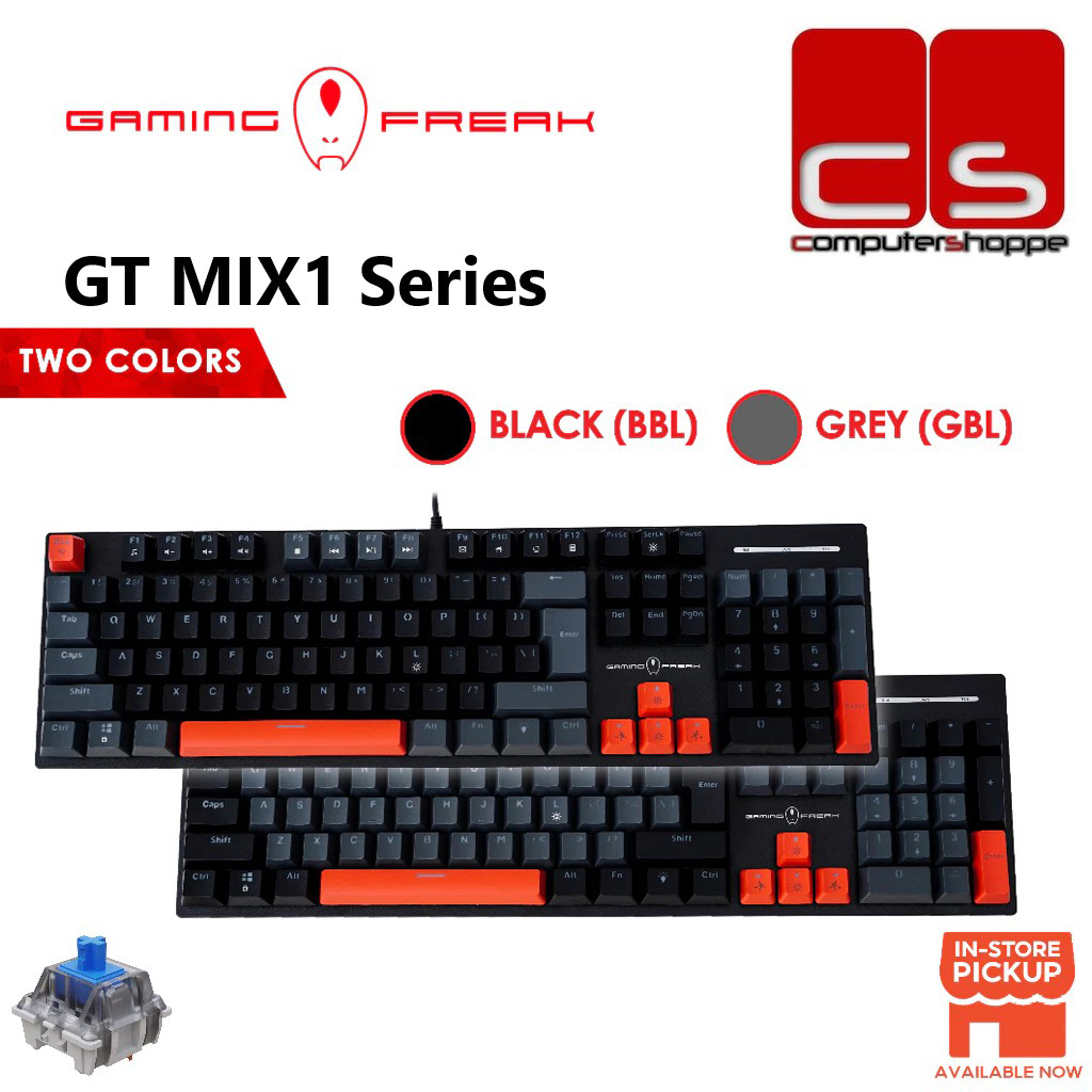 Gaming Freak GT MIX1 Series Blue Switch Gaming Mechanical Keyboard ...