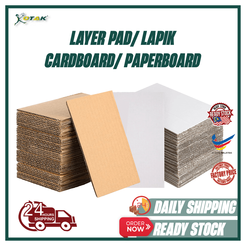 10PCS Layer Pad / Cardboard / Sheetboard / Lapik / Single Wall / Double ...