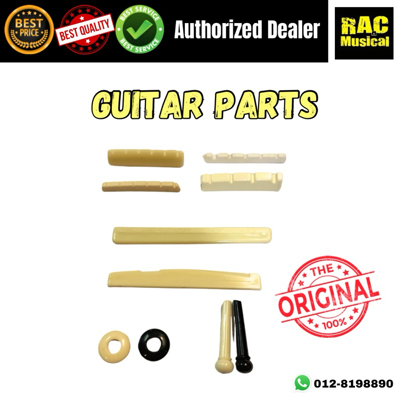 Guitar Part / Part / Bridge / Nut / Pin / Saddle for acoustic guitar ...