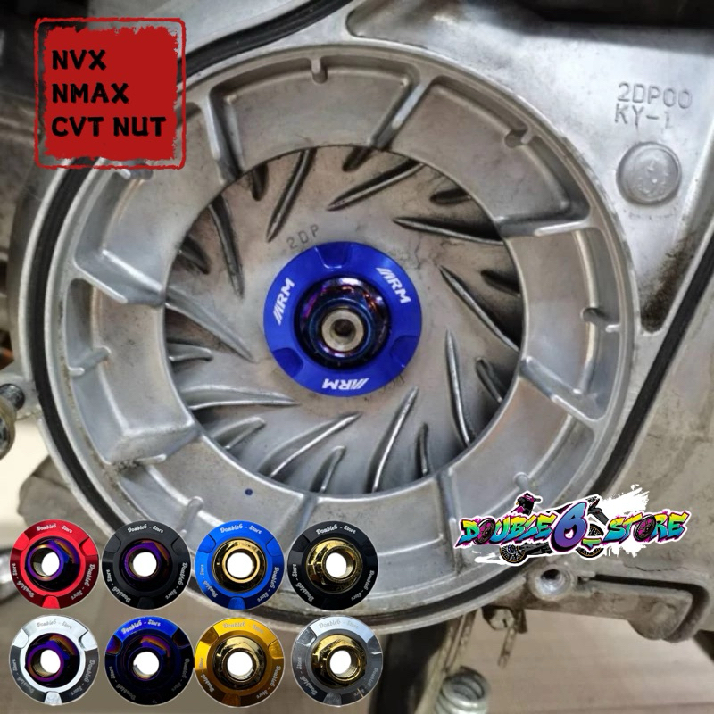 CVT SCREW + NUT ALLOY CNC YAMAHA NVX NMAX FRONT PULLEY NUT NMAX V1-V2 ...