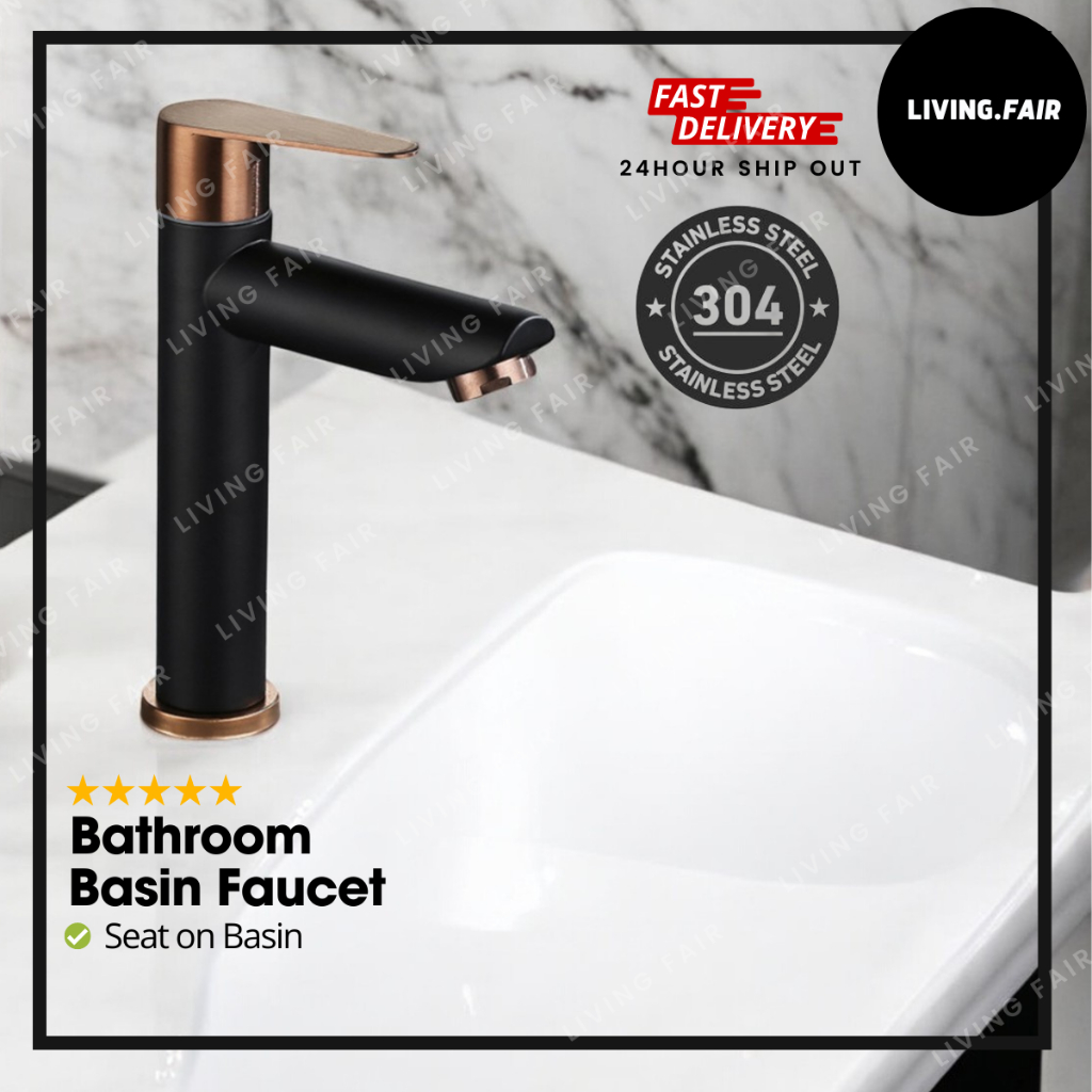 Living Fair BF2-Series Basin Tap Wash Faucet Cold Water SUS304 Sinks ...