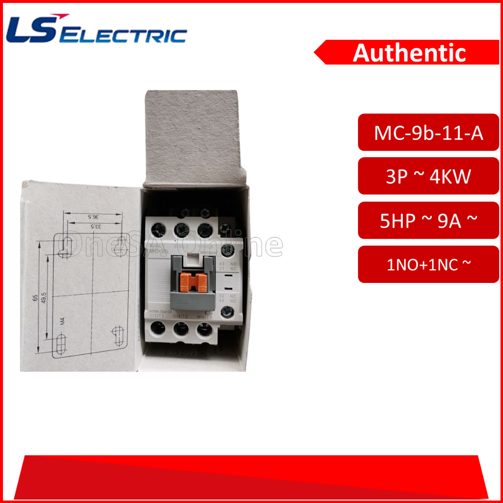 LS CONTACTOR 4KW/5HP 9A(MC-9b-11-A) | Shopee Malaysia