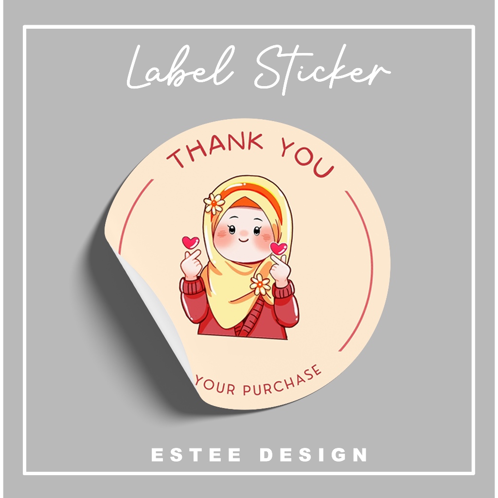 Thank you for purchase sticker labels packaging box parcel stickers ...