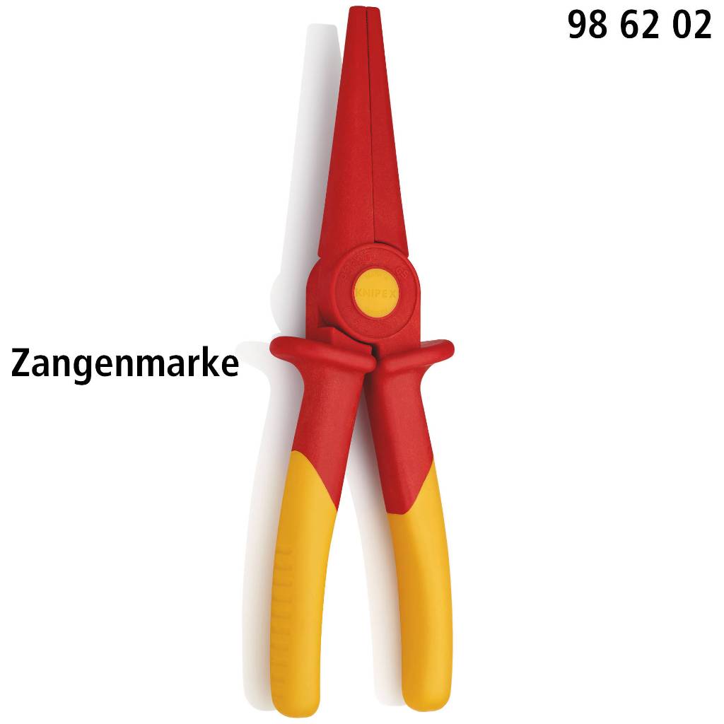 98 62 02 KNIPEX Flat Nose Plastic Pliers 1000V Insulated 986202 Snipe ...