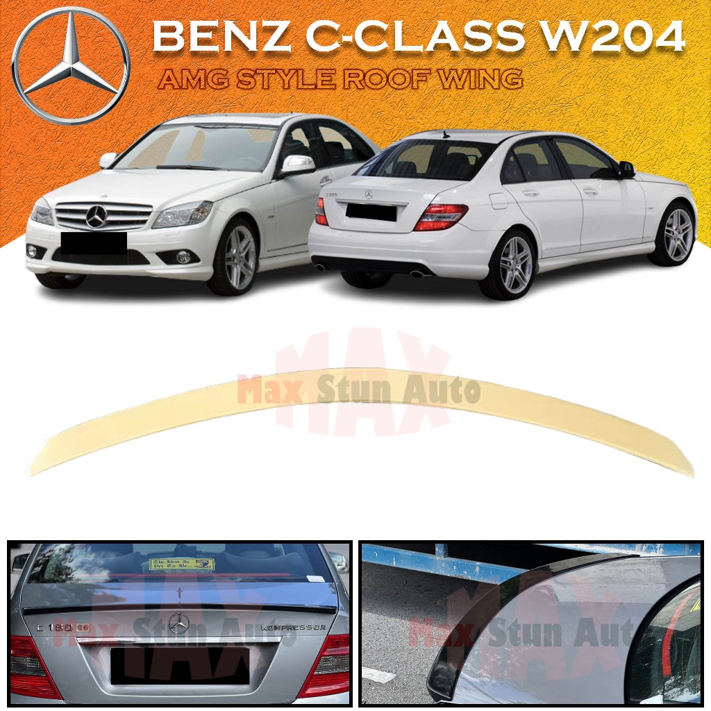 MERCEDES BENZ C-CLASS W204 2007-2013 AMG STYLE REAR TRUNK SPOILER ...