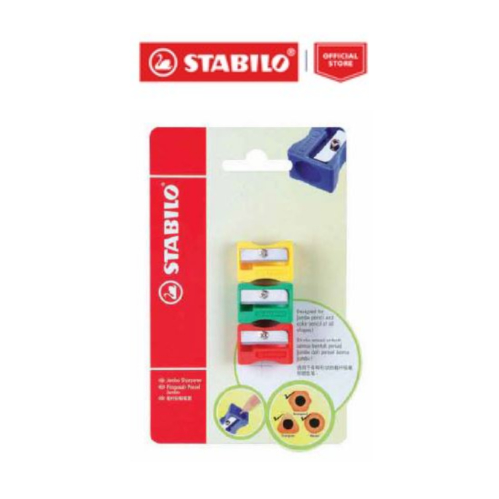 Sharpener - STABILO Jumbo Sharpener For Jumbo pencils in Blister of 3 ...