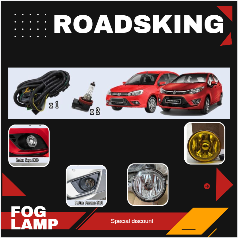 [ FREE BULB H11 ] PROTON PERSONA 2016 / SAGA VVT 2016 GLASS ORIGINAL ...