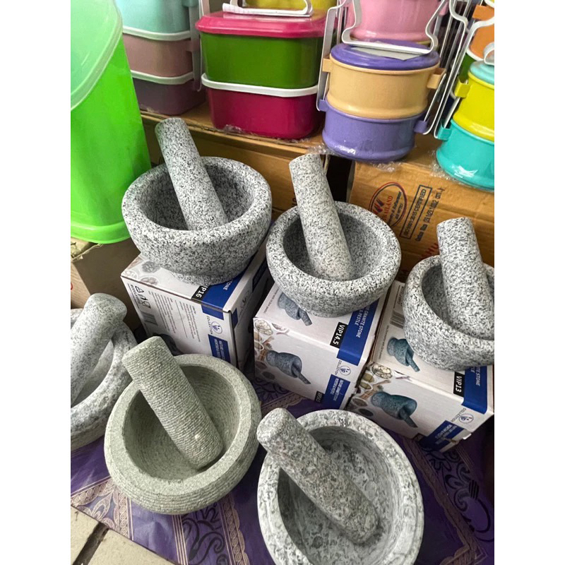 LESUNG BATU KUKUH@STONE MORTAR@LESUNG BATU DAN ULU | Shopee Malaysia