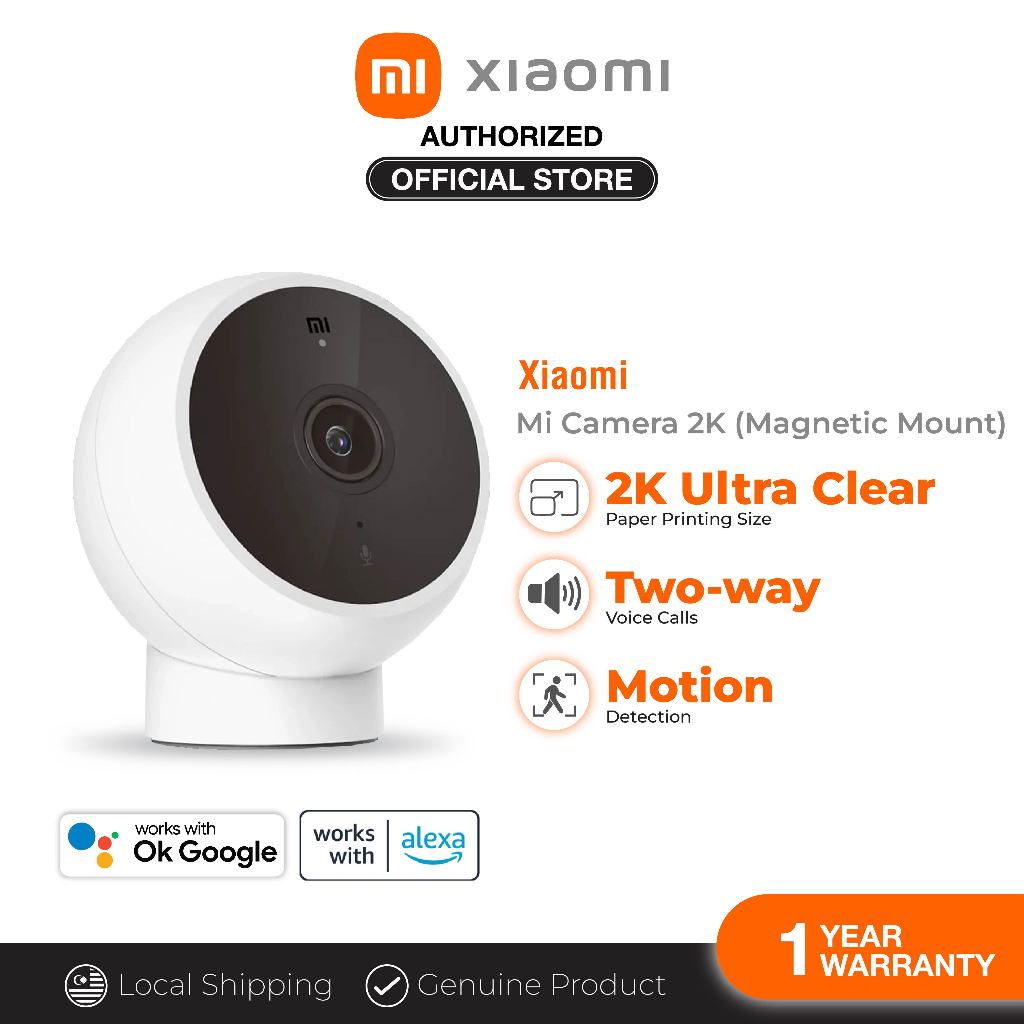 Xiaomi Mi Camera 2K Magnetic Mount｜2K image Ultra Clear｜Infrared Night ...