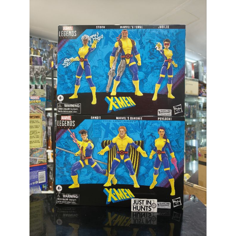 Marvel Legends X-Men 60Years 6"Inch 3-Pack (Storm, Forge, Jubilee) (Gambit, Banshee, Psylocke ...