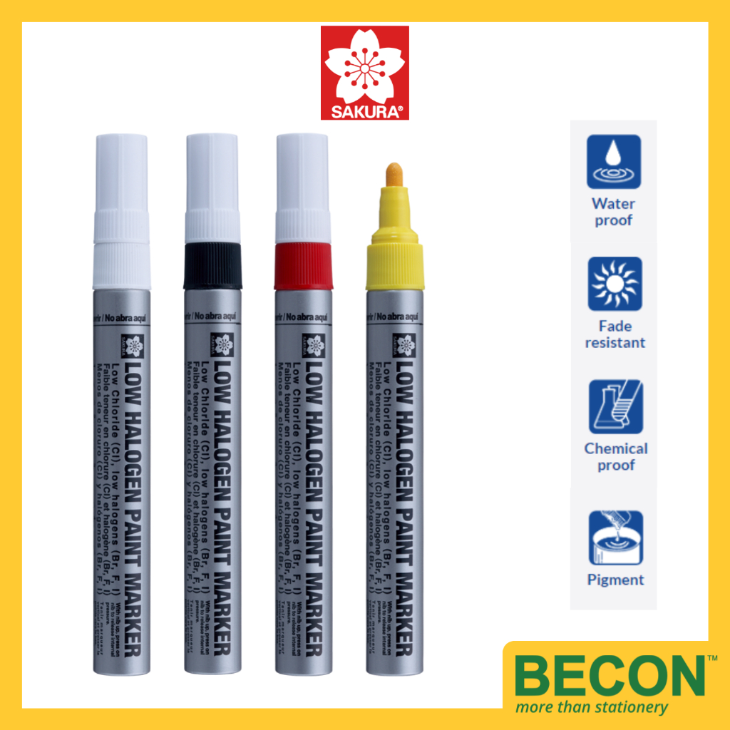 Sakura Low Halogen Paint Marker for Marking on More Sensitive Place ...