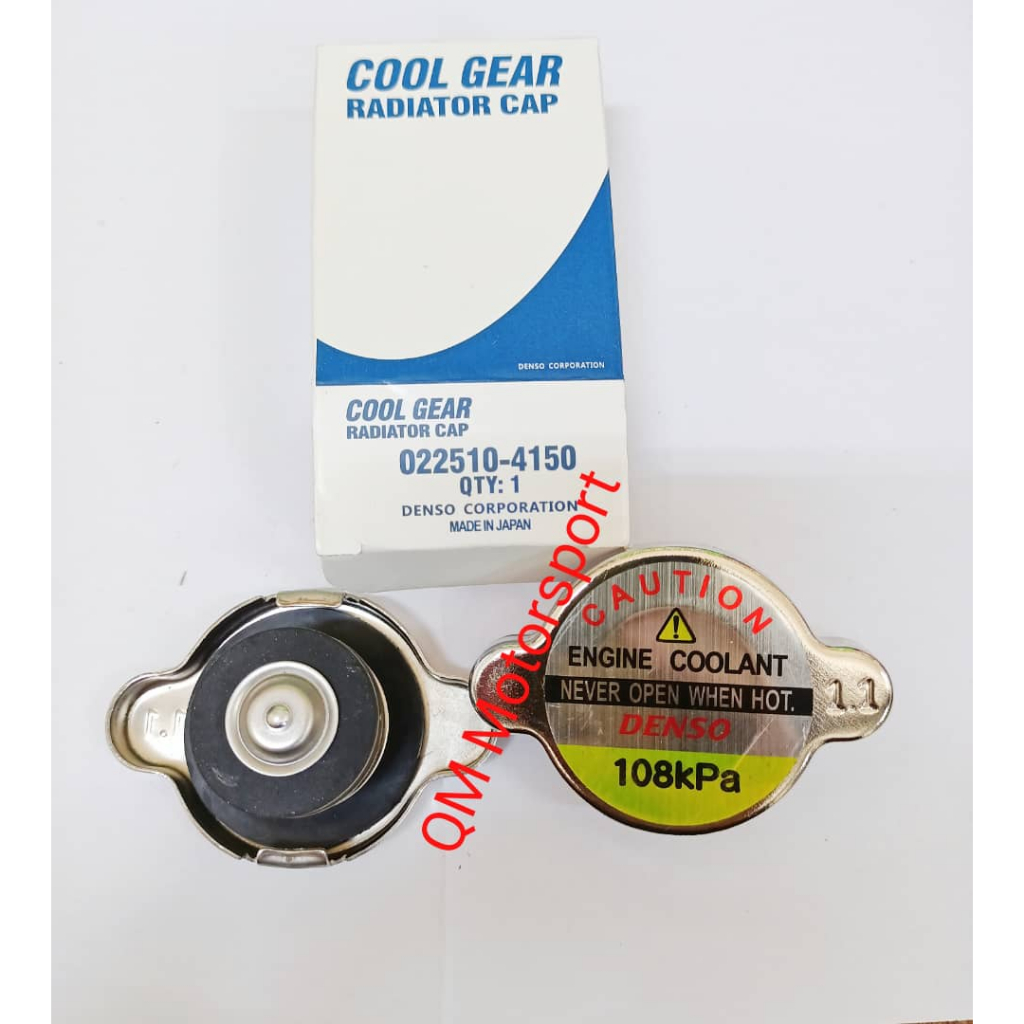 DENSO COOL GEAR RADIATOR CAP R148 / 1PCS 022510-4150 (BLACK) | Shopee ...