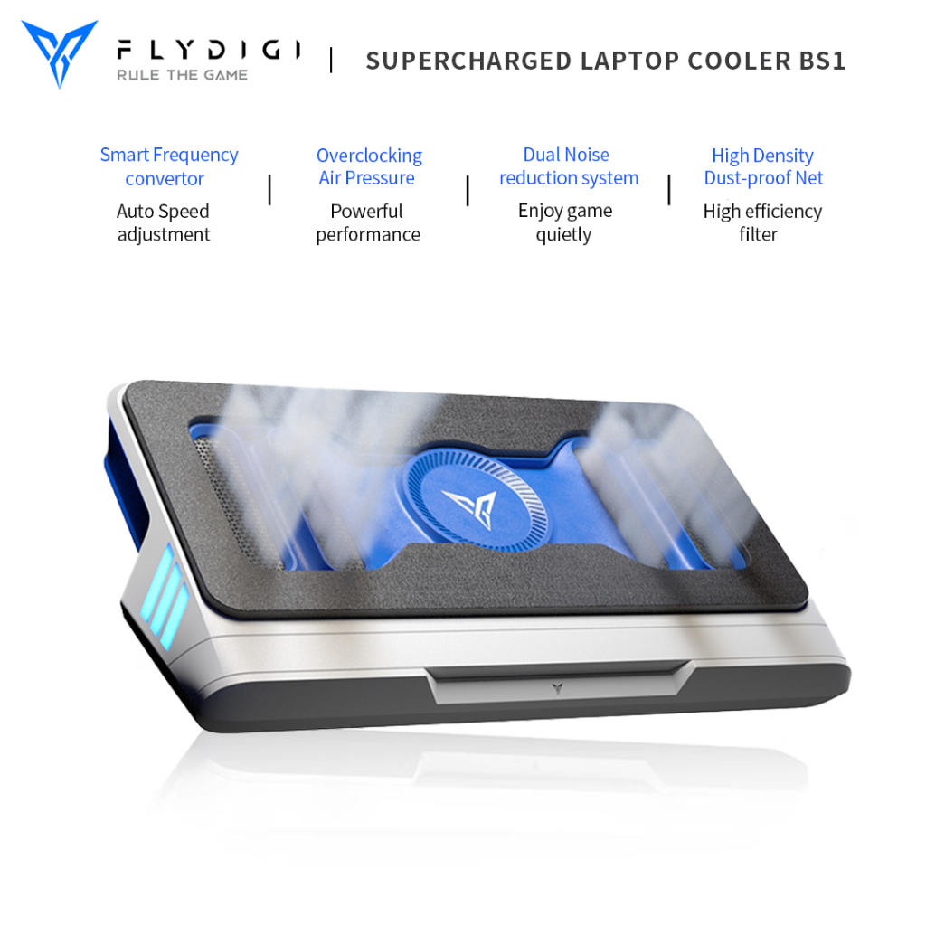 Flydigi Supercharged Laptop Cooling Fan BS1 - Innovative Closed Turbo ...