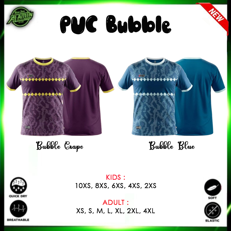 PUC BUBBLE | Purple and Blue | Tambah RM8 untuk Cop Nama Nombor ...