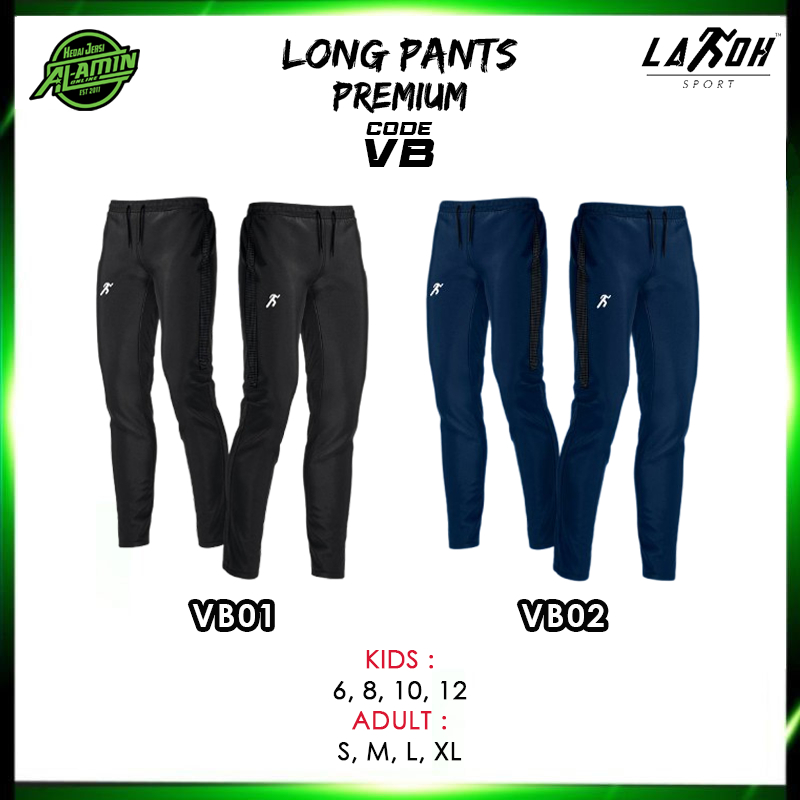 Long Pants Lakoh Code VB | Tracksuit Premium | Adult and Kid Available ...