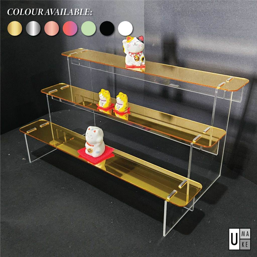 Display Stand staircase Multi Layer Gold Silver Rose Gold Staircase ...