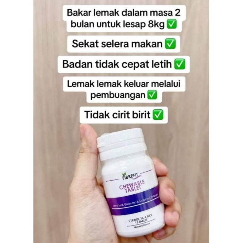FIBREFIT CHEWABLE TABLETS | Shopee Malaysia