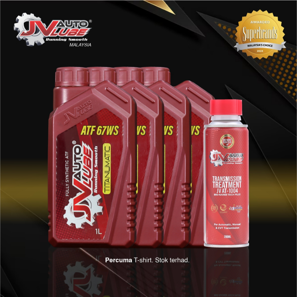 JV AUTO LUBE COMBO SET ATF 67WS (4BOTTLE) + GEARBOX TREATMENT (1BOTTLE) 20,000KM | Shopee Malaysia
