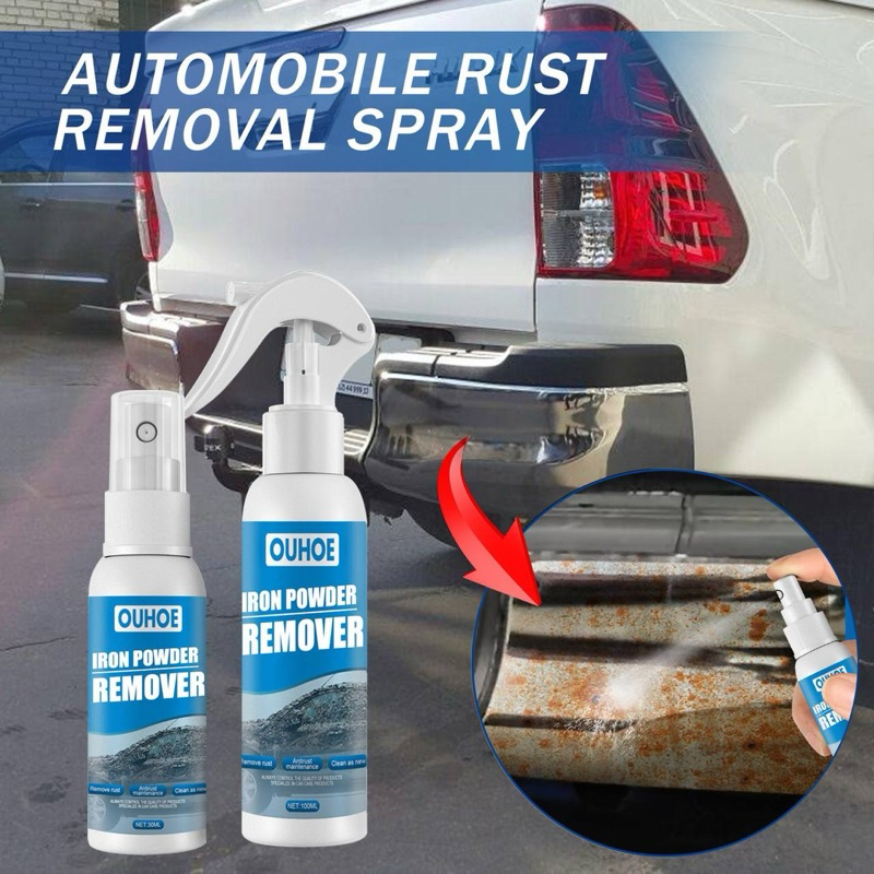 IRON RUST REMOVER POWDER spray anti karat pembersih karat besi logam ...