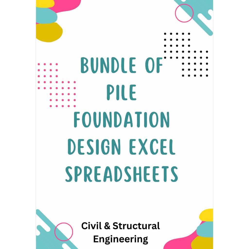 Bundle of Pile & Foundation & Wall Design Excel Spreadsheet | Shopee ...