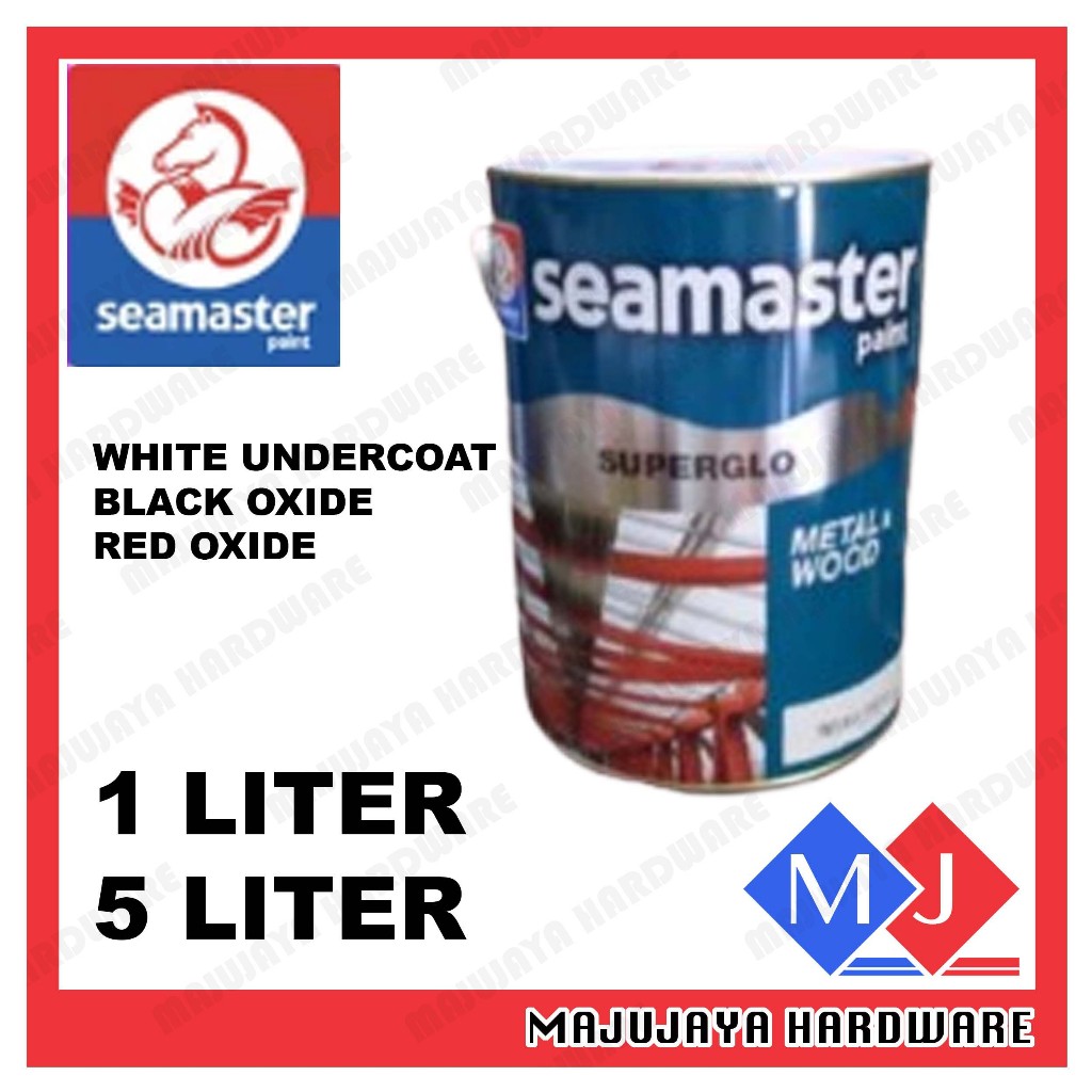 SEAMASTER PAINT Superglo 5L 785 & 750 Black Oxide Red Oxide Paint Anti ...