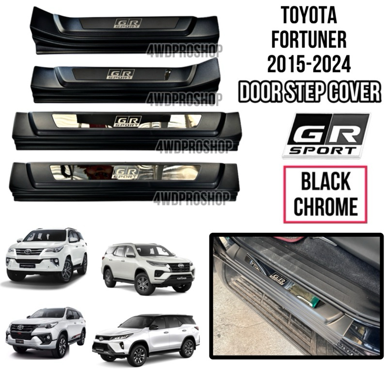 GR SPORT Toyota Fortuner legender VRZ SRZ 2015-2024 Black Dark Chrome ...