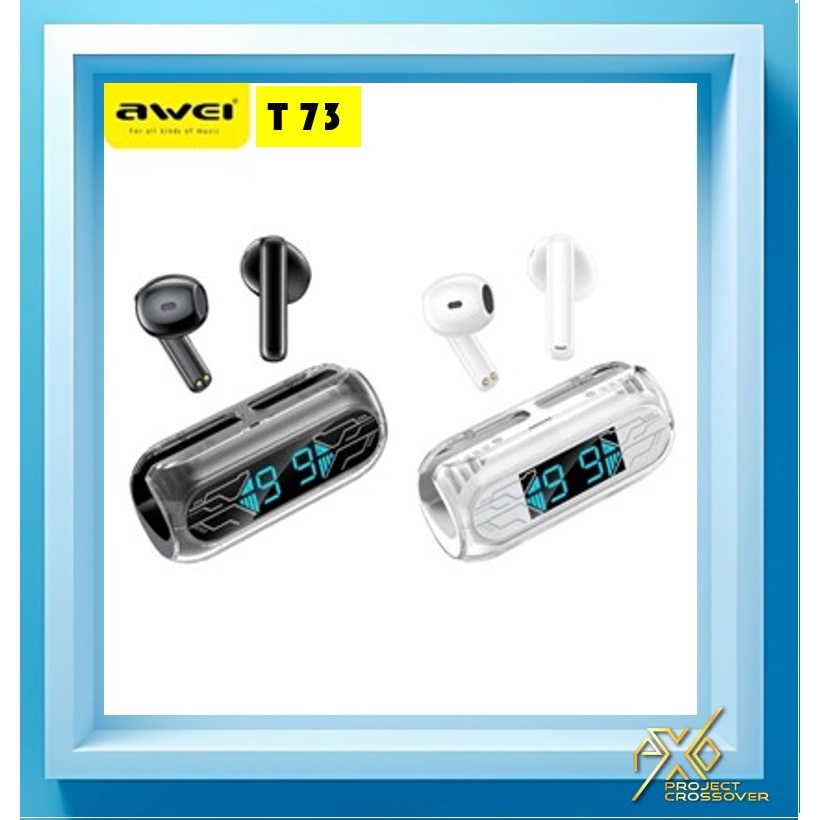 Awei T73 True Wireless Earbuds with Charging Case V5.3 Bluetooth ...