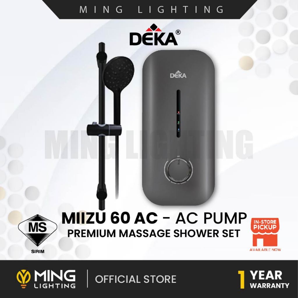 (Sirim) Deka Instant Water Heater MIIZU 60 AC Pump Hot Cool Massage ...