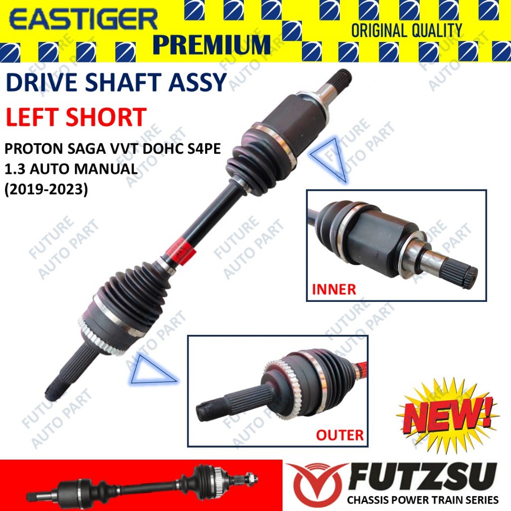 RANDOM BRAND FUTZSU / EASTIGER NEW DRIVE SHAFT - PROTON SAGA VVT DOHC ...