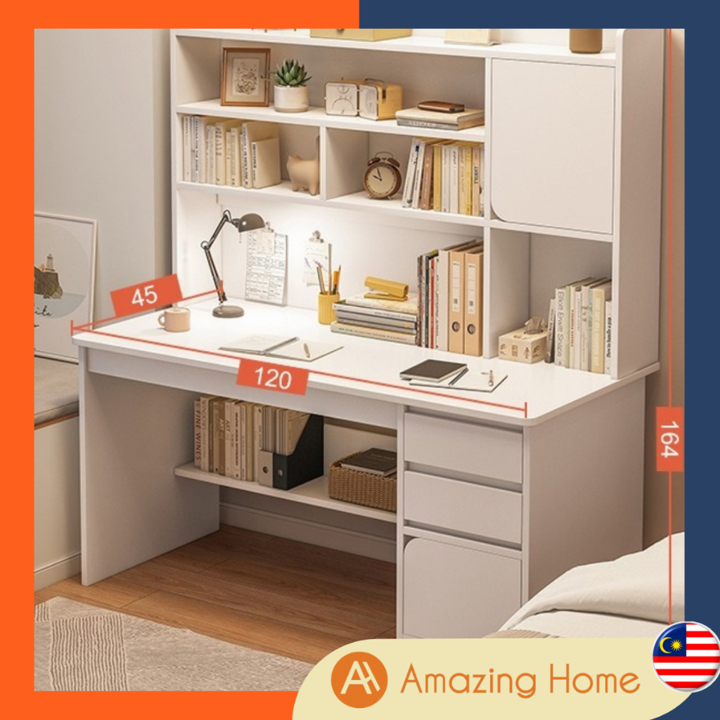 AmazingHome Study Table Study Desk Computer Table Workstation With ...