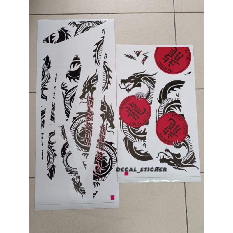 STICKER SYM 185 VF3I NAGA CHOI/ DRAGON/SYM VF3I NAGA CANDY | Shopee ...