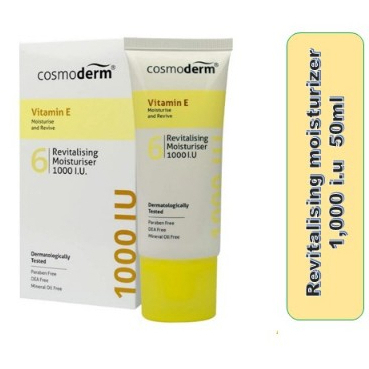 COSMODERM VITAMIN E REVITALISING MOISTURISER 1,000 I.U 50ML | Shopee ...