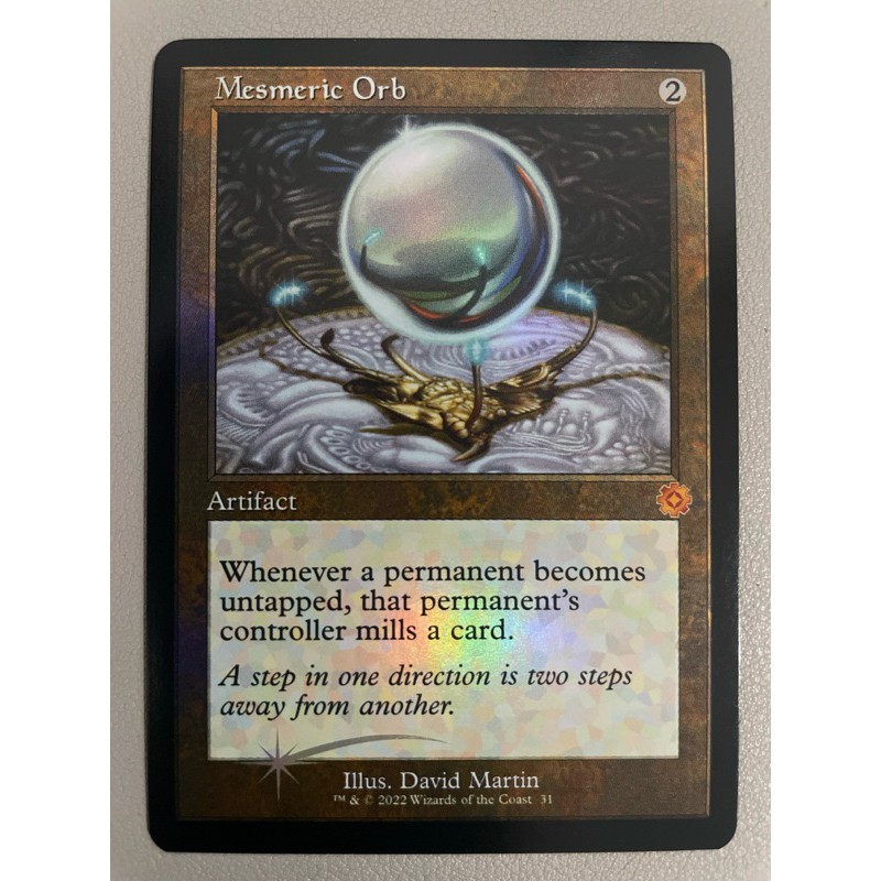 MTG:The Brother’s War (BRO) 094 M - Mesmeric Orb (Schematic Art) | Shopee Malaysia